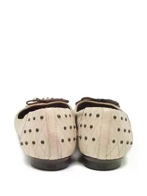 TOD'S Stud-embellished Ballet Flats