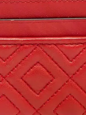 Tory Burch Pre-owned Quilted Leather Card Holder