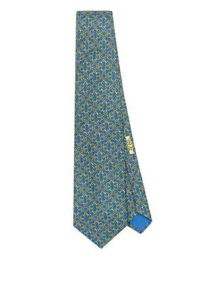 Hermès 2010s Silk Tie - Blue