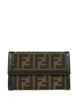 Fendi 1990-2000 Zucca Wallet - Brown
