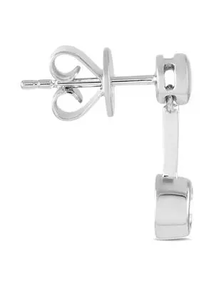 LB EXCLUSIVE 14k White Gold Diamond Drop Earrings
