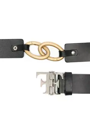 Gianfranco Ferre 1990s Logo-buckle Belt