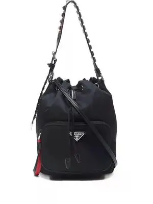 Prada Logo Bucket Bags