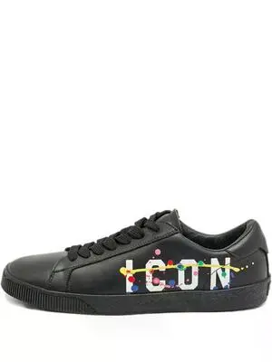 Dsquared2 Logo-print Leather Sneakers