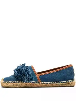 Tory Burch Fringed Canvas Espadrilles