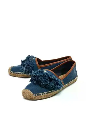 Tory Burch Fringed Canvas Espadrilles
