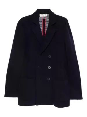 A.N.G.E.L.O. VINTAGE CULT 2000s Wool Double-breasted Blazer - Blue