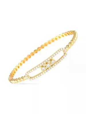 LB EXCLUSIVE Eighteen Karat Beaded Diamond Bracelet - Gold