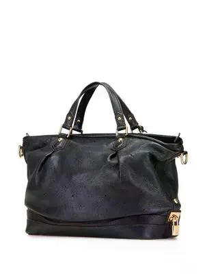LOUIS VUITTON 2010 Monogram Mahina Stellar Pm Satchel - Black