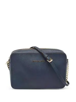 Michael Kors Logo-lettering Crossbody Bag - Blue
