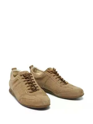 LOUIS VUITTON Suede Lace-up Sneakers