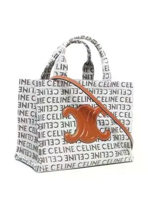 Celine Cabas Thais Tote Bag - White