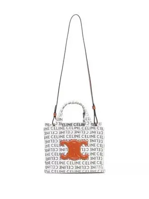Celine Cabas Thais Tote Bag - White