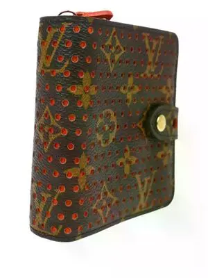 LOUIS VUITTON 2006 Monogram Perfo Compact Zip Wallet