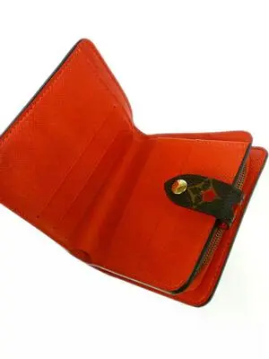 LOUIS VUITTON 2006 Monogram Perfo Compact Zip Wallet