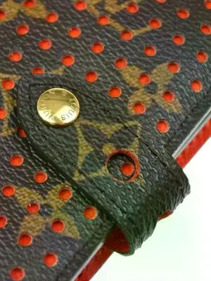 LOUIS VUITTON 2006 Monogram Perfo Compact Zip Wallet