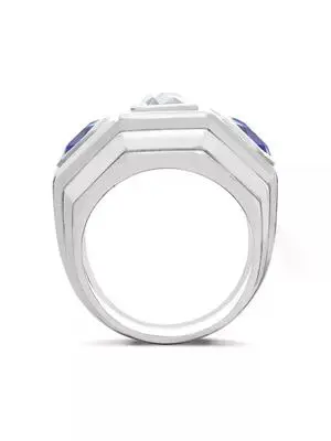 RENE BOIVIN Art Deco Sapphire And Diamond Ring