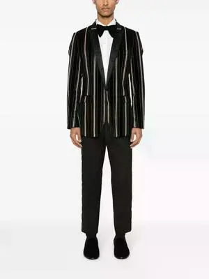 Dolce & Gabbana 2000s Peaked Lapels Striped Blazer
