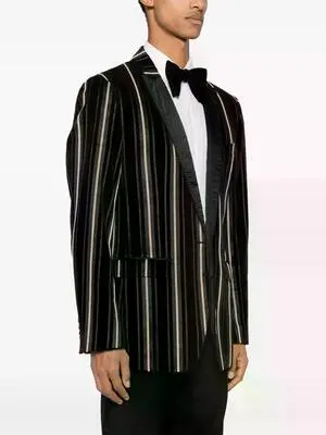 Dolce & Gabbana 2000s Peaked Lapels Striped Blazer