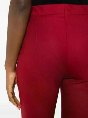 John Galliano 1990s Straight-leg Wool Trousers - Red