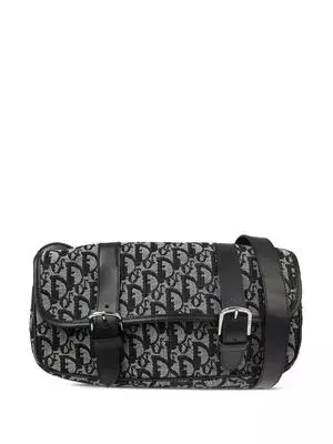 Dior 2003 Trotter Shoulder Bag - Black