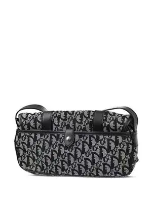 Dior 2003 Trotter Shoulder Bag - Black