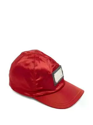 Dolce & Gabbana Satin Logo Cap - Red
