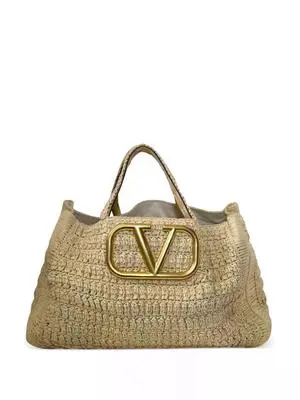Valentino Garavani Vlogo Signature Crochet Tote Bag
