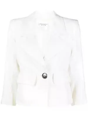Saint Laurent 1980s Single-breasted Jacket - White