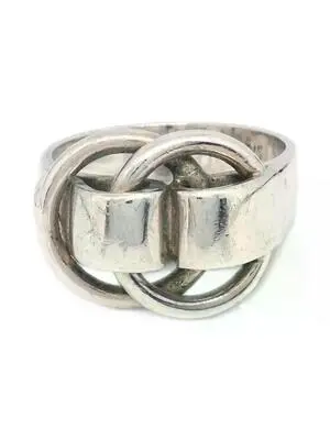 Hermès 1990-2000s Knot Ring - Silver