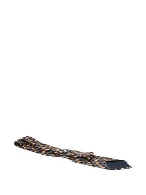 Ermenegildo Zegna Scroll-print Silk Tie