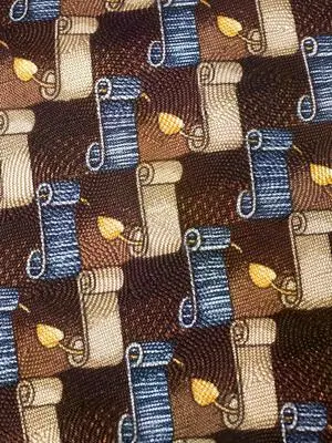 Ermenegildo Zegna Scroll-print Silk Tie