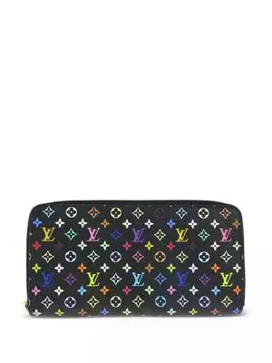 LOUIS VUITTON X Takashi Murakami 2016 Monogram Multicolour Wallet - Black
