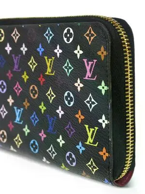 LOUIS VUITTON X Takashi Murakami 2016 Monogram Multicolour Wallet - Black