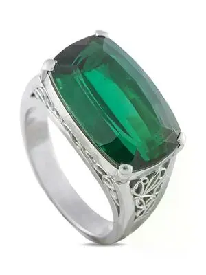 LB EXCLUSIVE Platinum Tourmaline And Diamond Ring