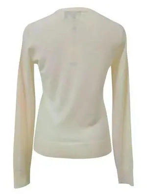 Theory Crew-neck Ribbed-trim Sweater - Neutrals