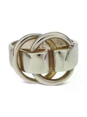 Hermès 1990-2000s Deux Anneaux Ring - Silver