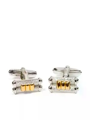 Dior 2000 Ring-embellished Cufflinks - Silver