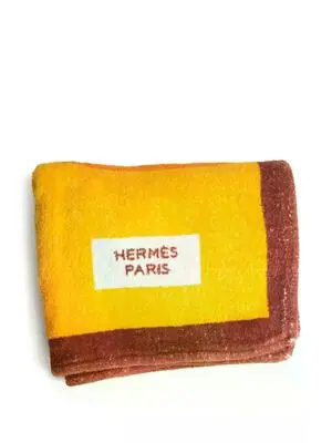 Hermès 2000s Boats Gm Towel - Yellow