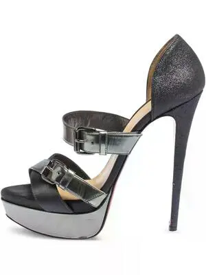 CHRISTIAN LOUBOUTIN 150mm Leather Heeled Sandals - Black