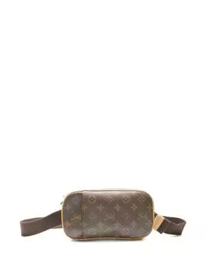 LOUIS VUITTON 2004 Monogram Pochette Gange Crossbody Bag