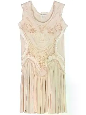 Issey Miyake 2010s 3d-detail Minidress - Neutrals