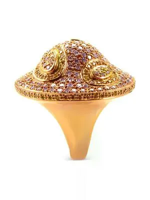 LB EXCLUSIVE 18k Rose Gold Diamond Signet Ring