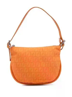 Fendi 2000-2010 Zucchino Canvas Hobo Shoulder Bag