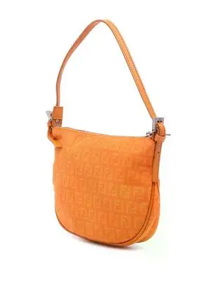 Fendi 2000-2010 Zucchino Canvas Hobo Shoulder Bag