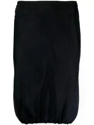 Prada 2000s Ruched Silk Skirt