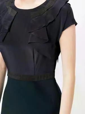 Miu Miu A-line Dress With Ruffle Detailing