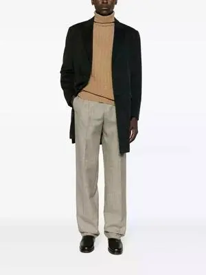 A.N.G.E.L.O. VINTAGE CULT 1990s Single-breasted Wool-cashmere Coat - Grey