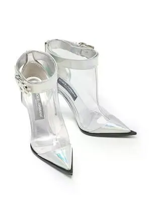 Dolce & Gabbana 110mm Pointed-toe Clear Ankle Boots