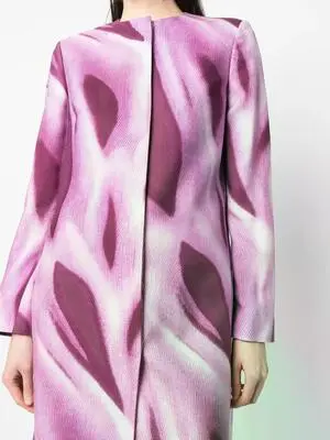 Versace 1990s Printed Round-neck Coat